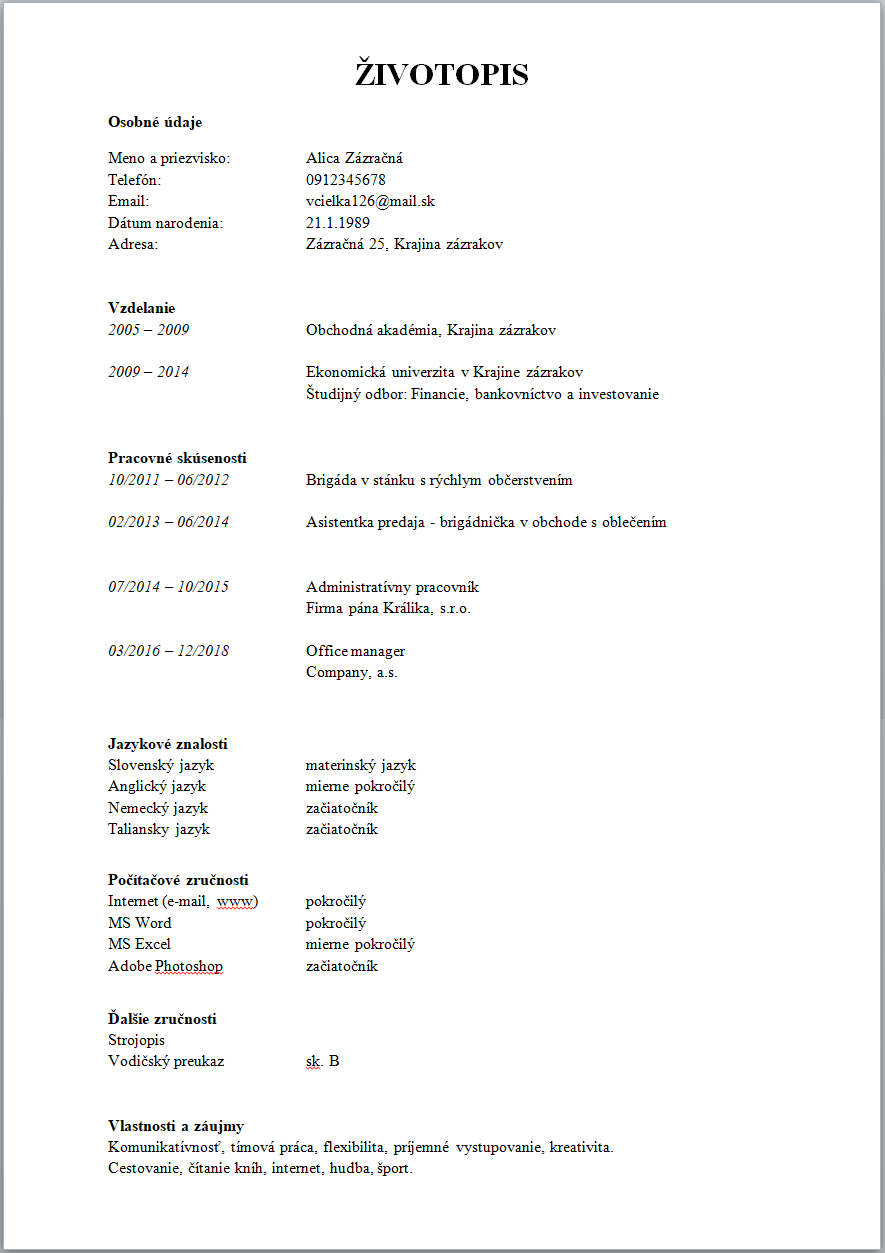 Krok za krokom: Ako napísať dokonalý životopis - Vmagazin.sk