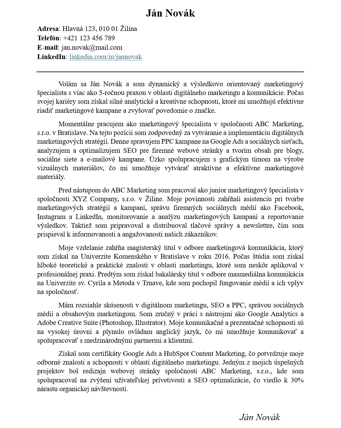 Ako napísať dokonalý životopis - vzor - Vmagazin.sk