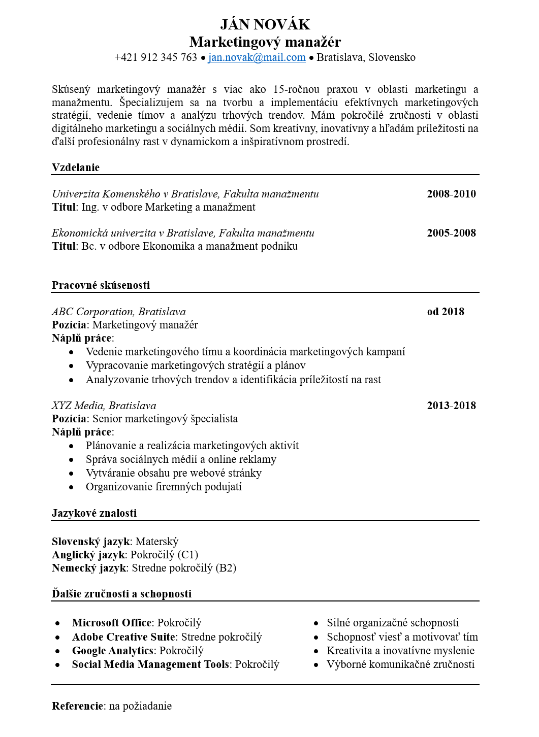 Ako napísať dokonalý životopis - vzor - Vmagazin.sk