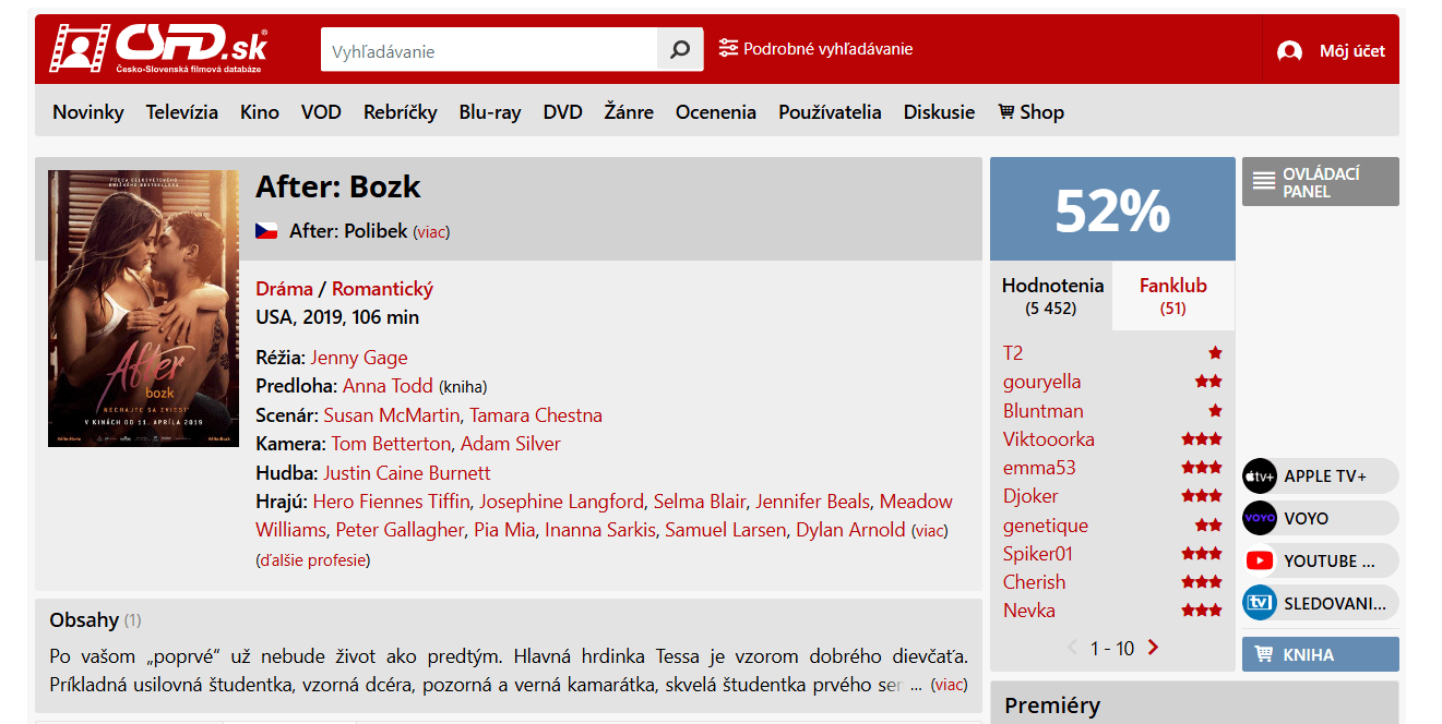 After filmy – poradie, herci a recenzia - Vmagazin.sk