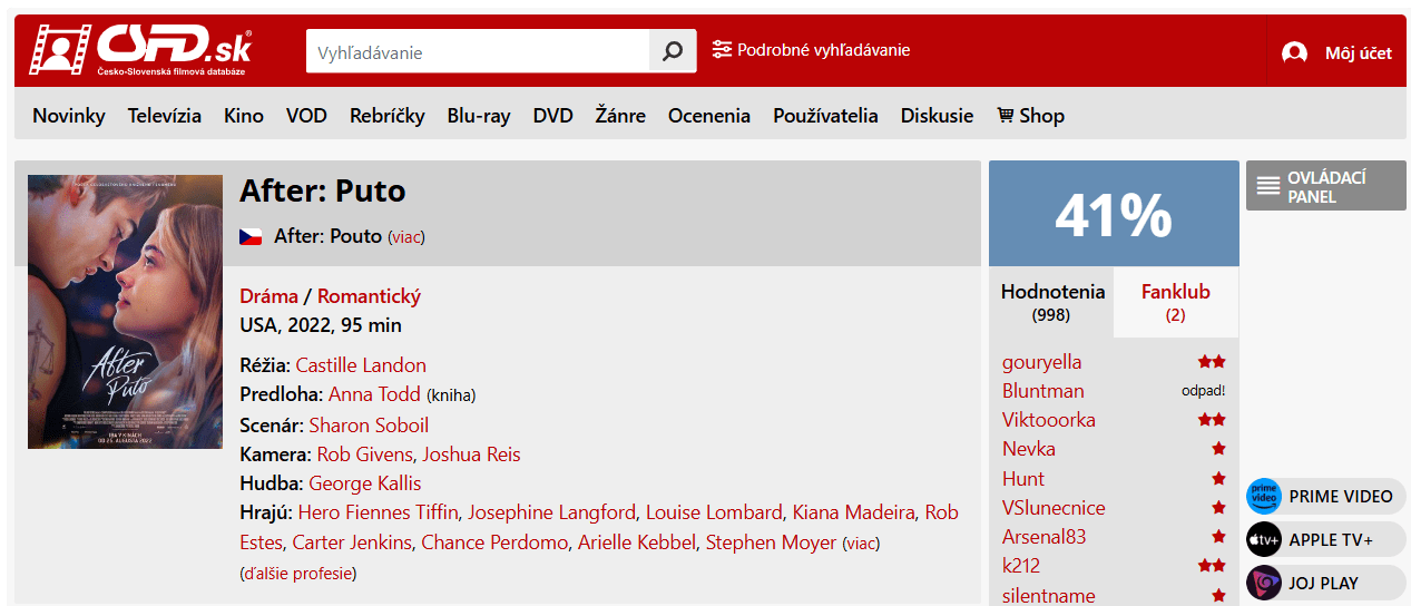 After filmy – poradie, herci a recenzia - Vmagazin.sk